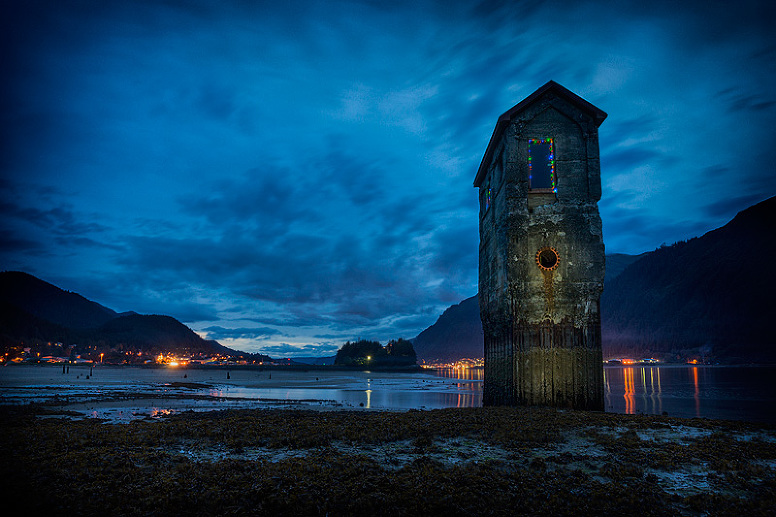 Lightpainting Juneau’s Treadwell Mine Salt Pump » Travel Photography Blog